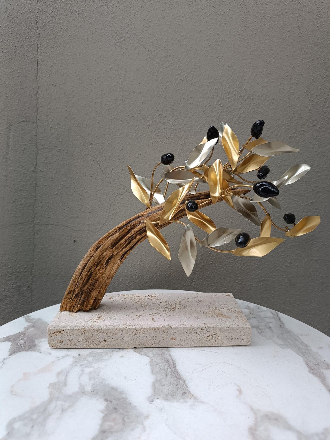 Olive Tree Sculpture ''anemos'', Greek Handmade Art Gift, Interior Decoration ,wood Art ...