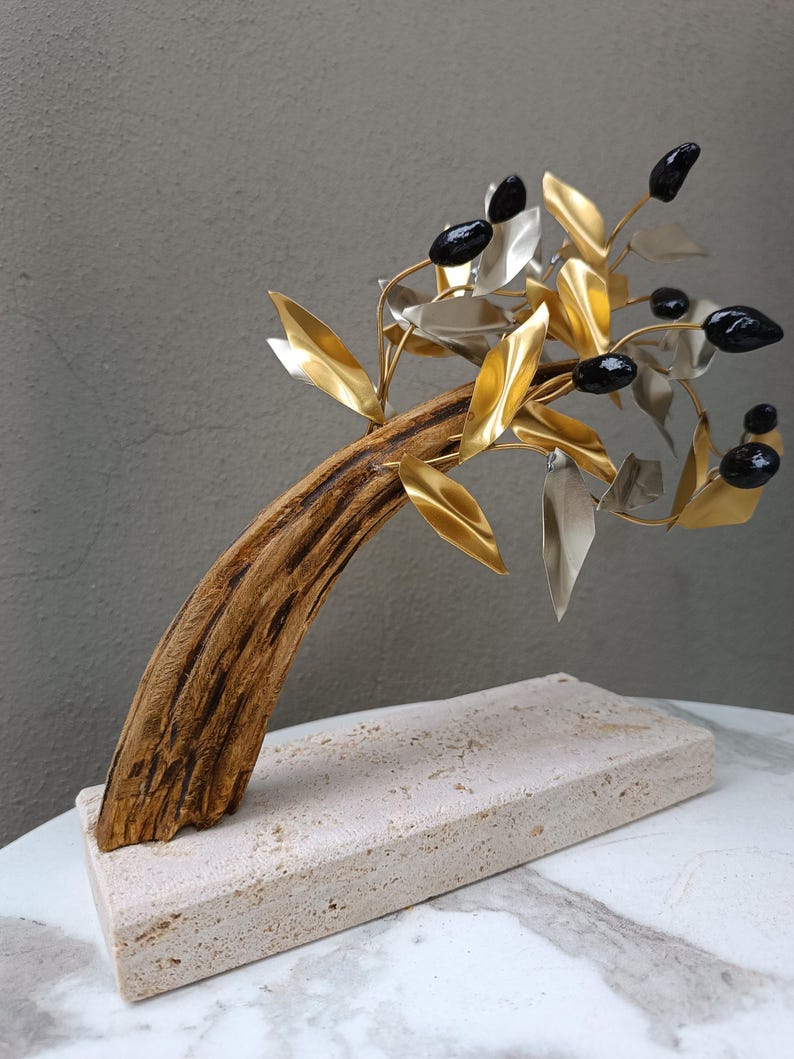 Olive Tree Sculpture ''anemos'', Greek Handmade Art Gift, Interior ...