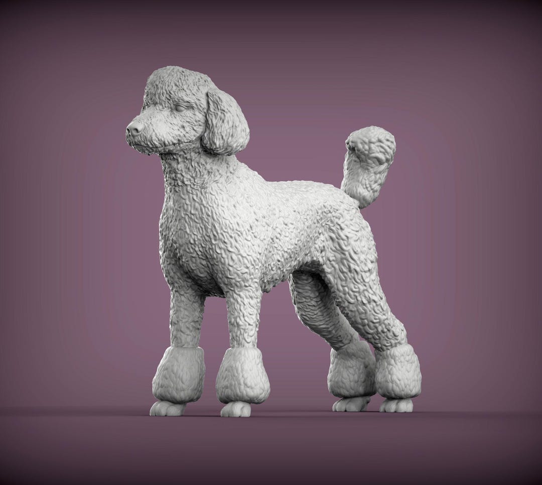 Poodle Dog Bust, Dog Figurine, Dog Statue, Dog Lover Gift, Dog ...
