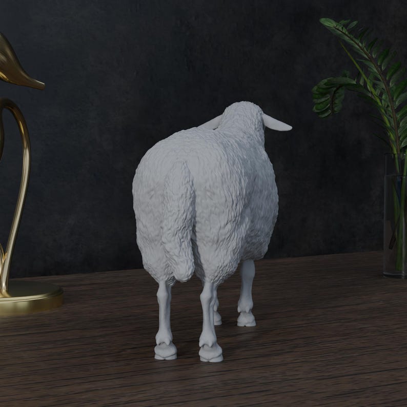 Sheep Figurine, Sheep Bust, Sheep Statue, Sheep Lover Gift, Sheep ...