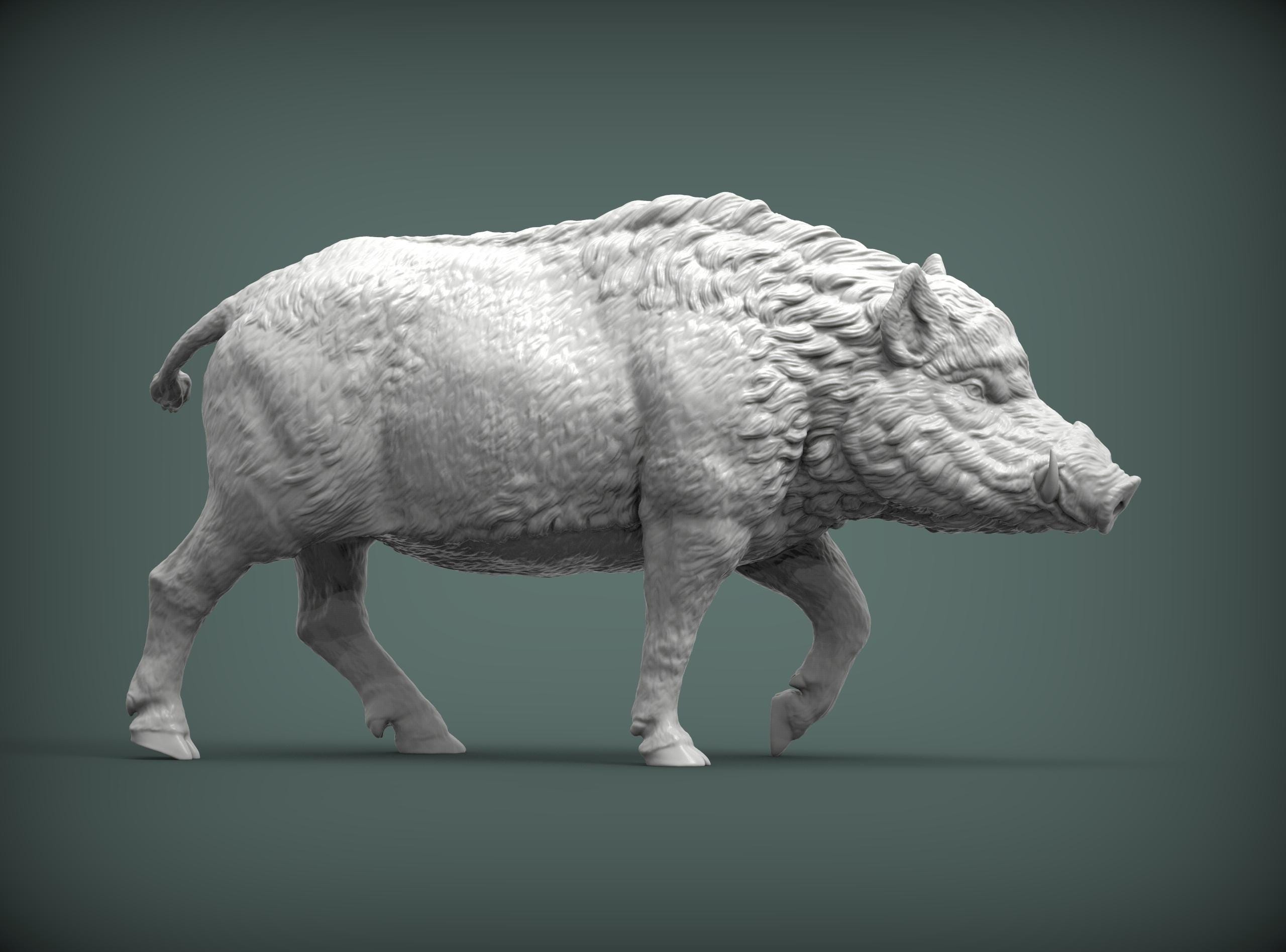 Wild Boar Figurine, Wild Boar Bust, Wild Boar Statue, Wild Boar Lover ...