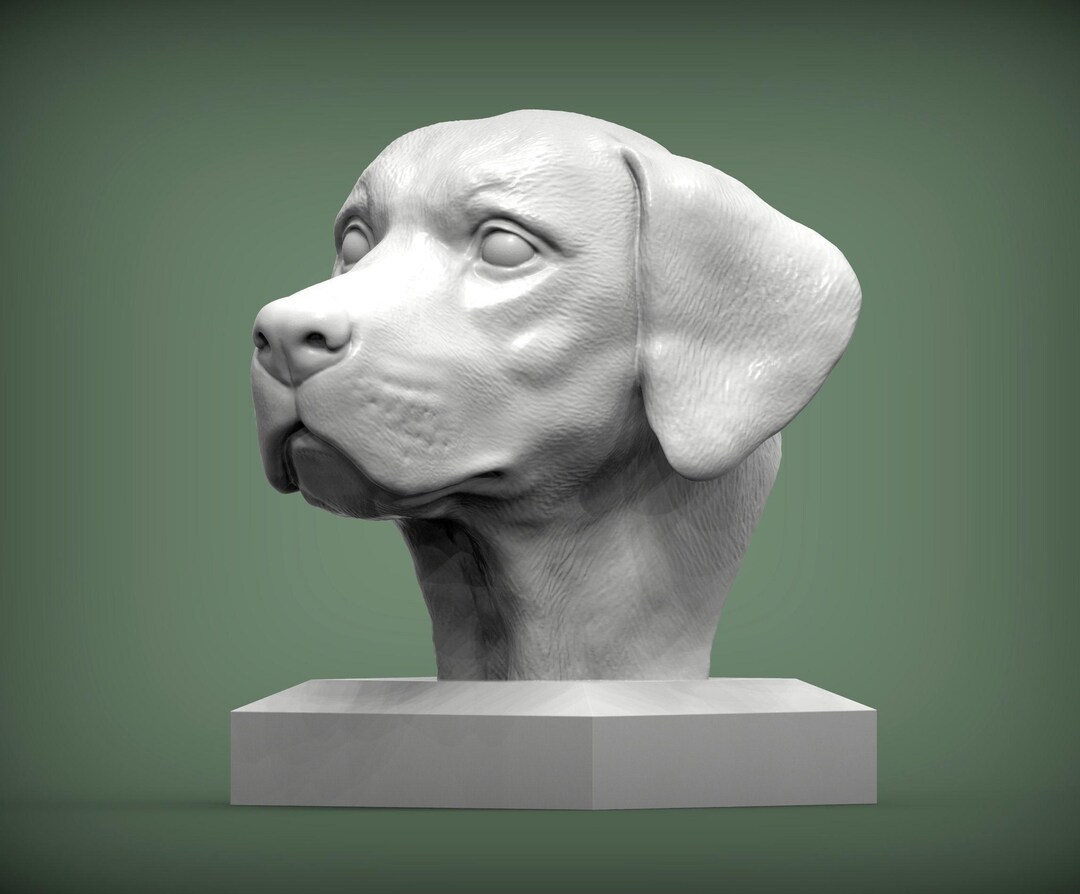 Labrador Dog Bust, Dog Figurine, Dog Statue, Dog Lover Gift, Dog ...