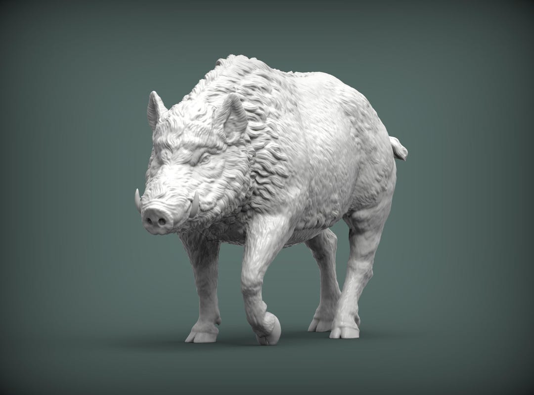 Wild Boar Figurine, Wild Boar Bust, Wild Boar Statue, Wild Boar Lover ...