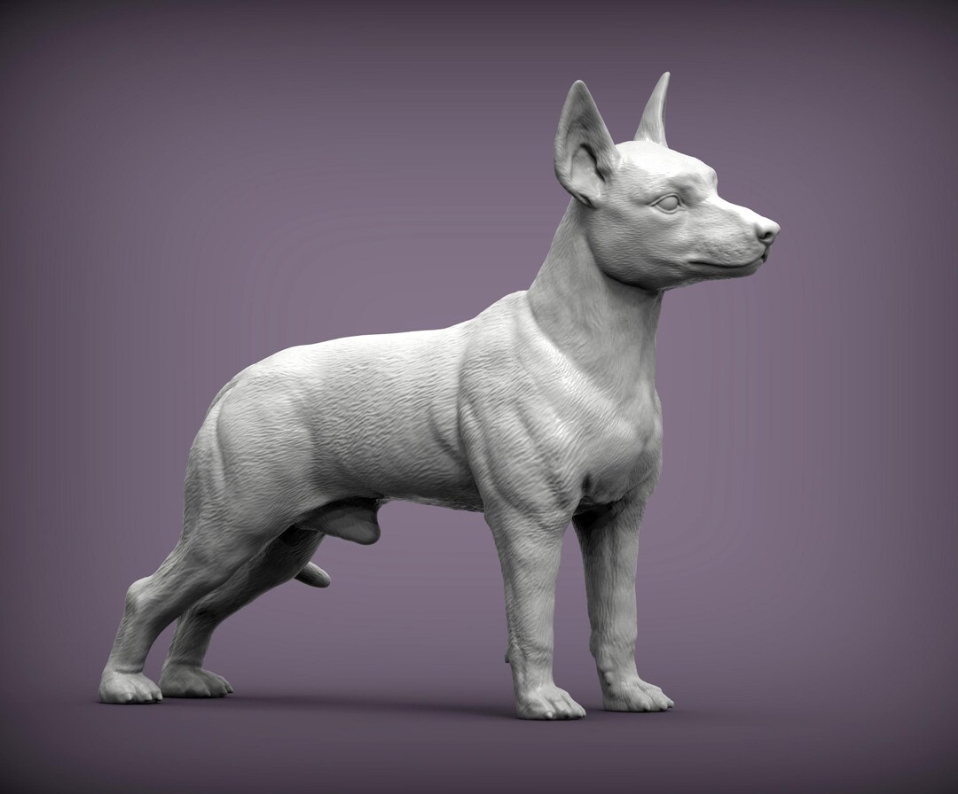 Miniature Pinscher Dog Bust, Dog Figurine, Dog Statue, Dog Lover Gift ...