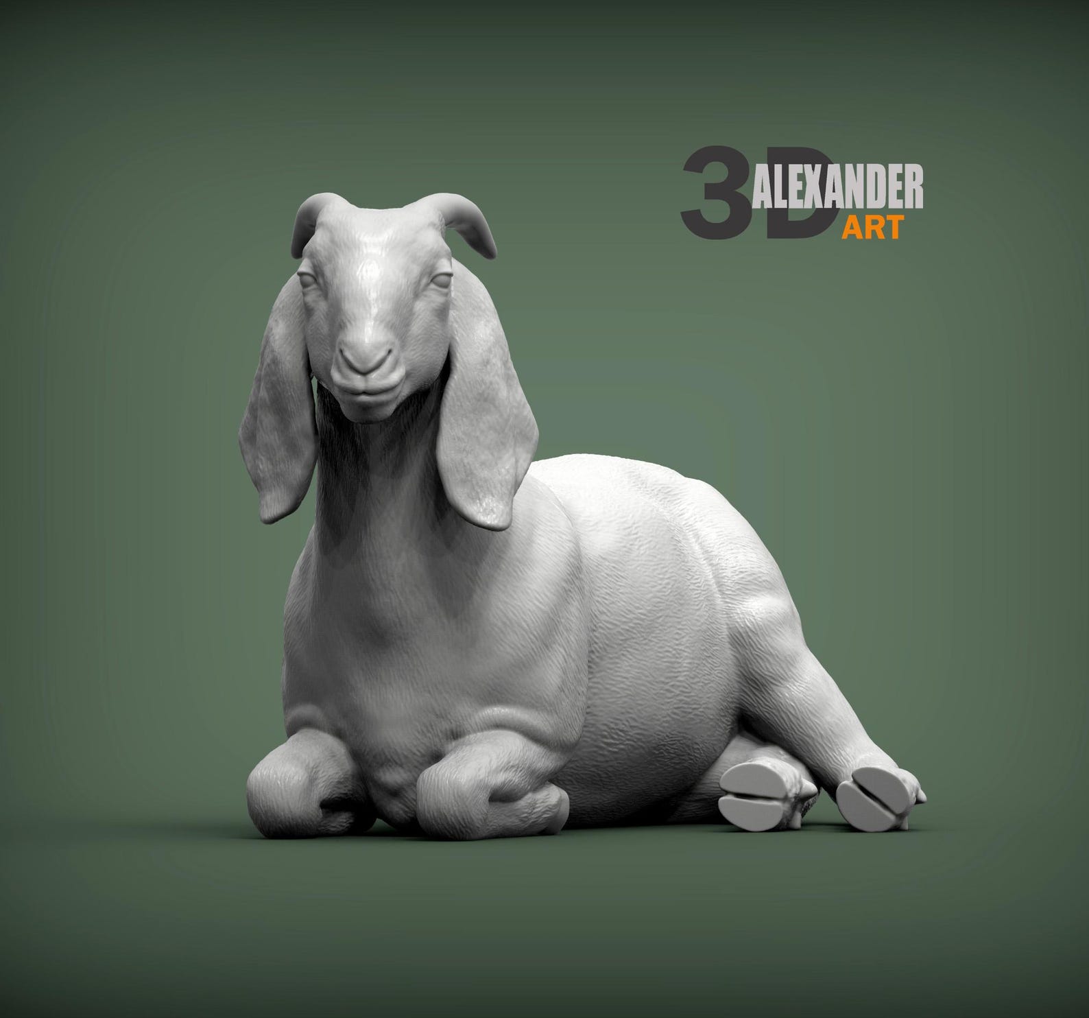 Adult Goat Figurine, Goat Bust, Goat Statue, Goat Lover Gift, Goat ...