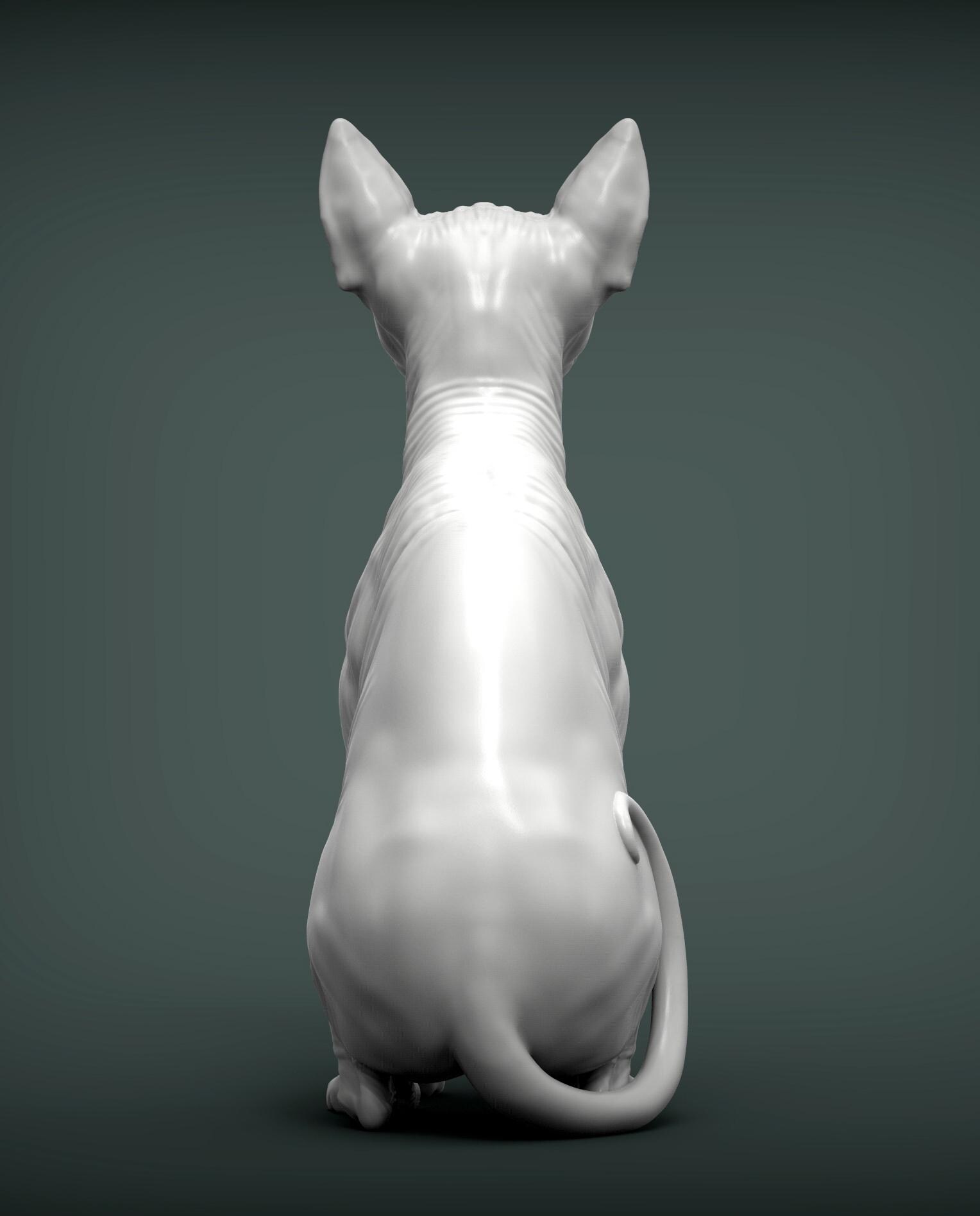 Sphynx Cat Figurine, Cat Figurine, Unpainted Cat Statue, Cat Lover Gift ...