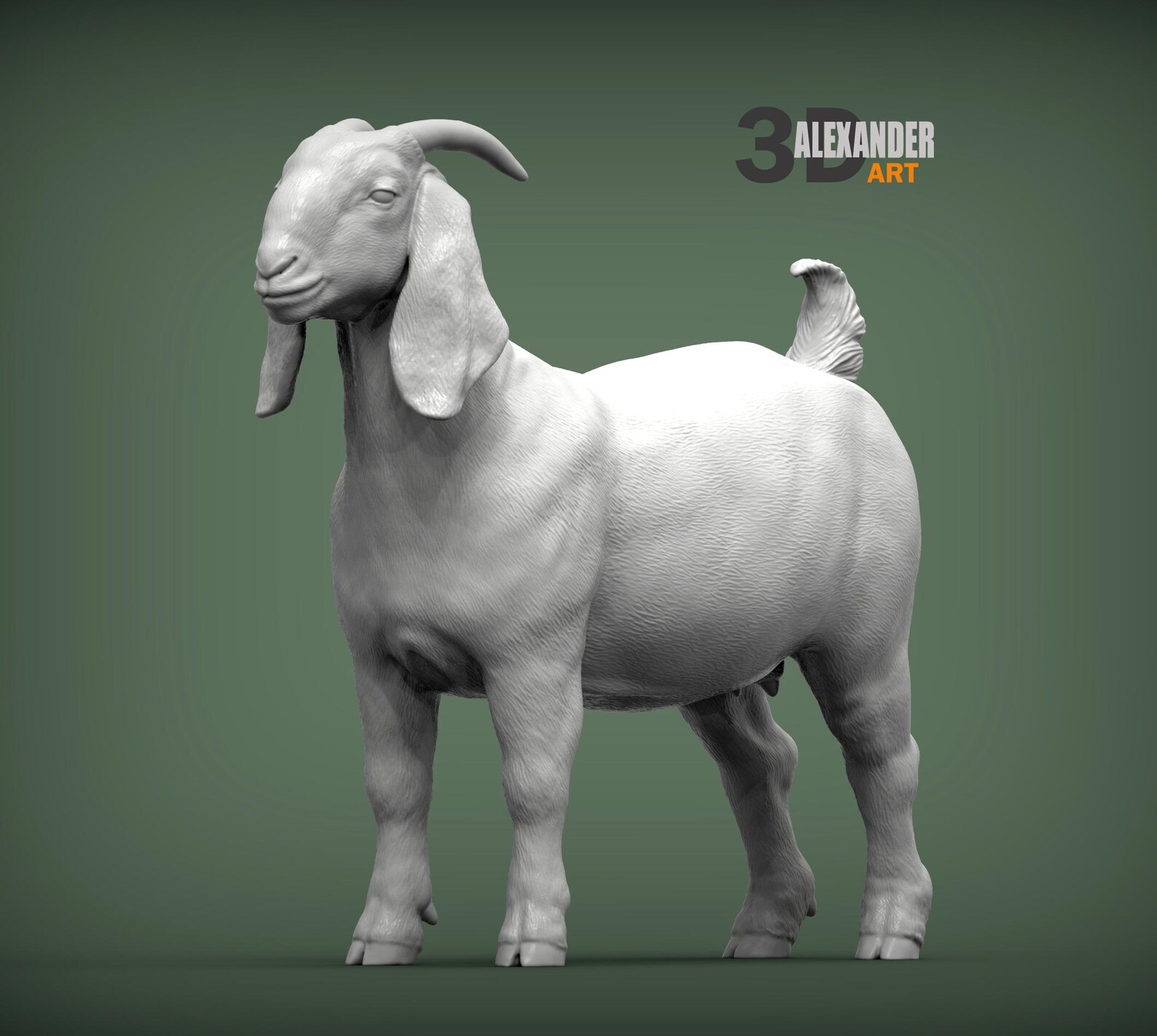 Adult Goat Figurine, Goat Bust, Goat Statue, Goat Lover Gift, Goat ...