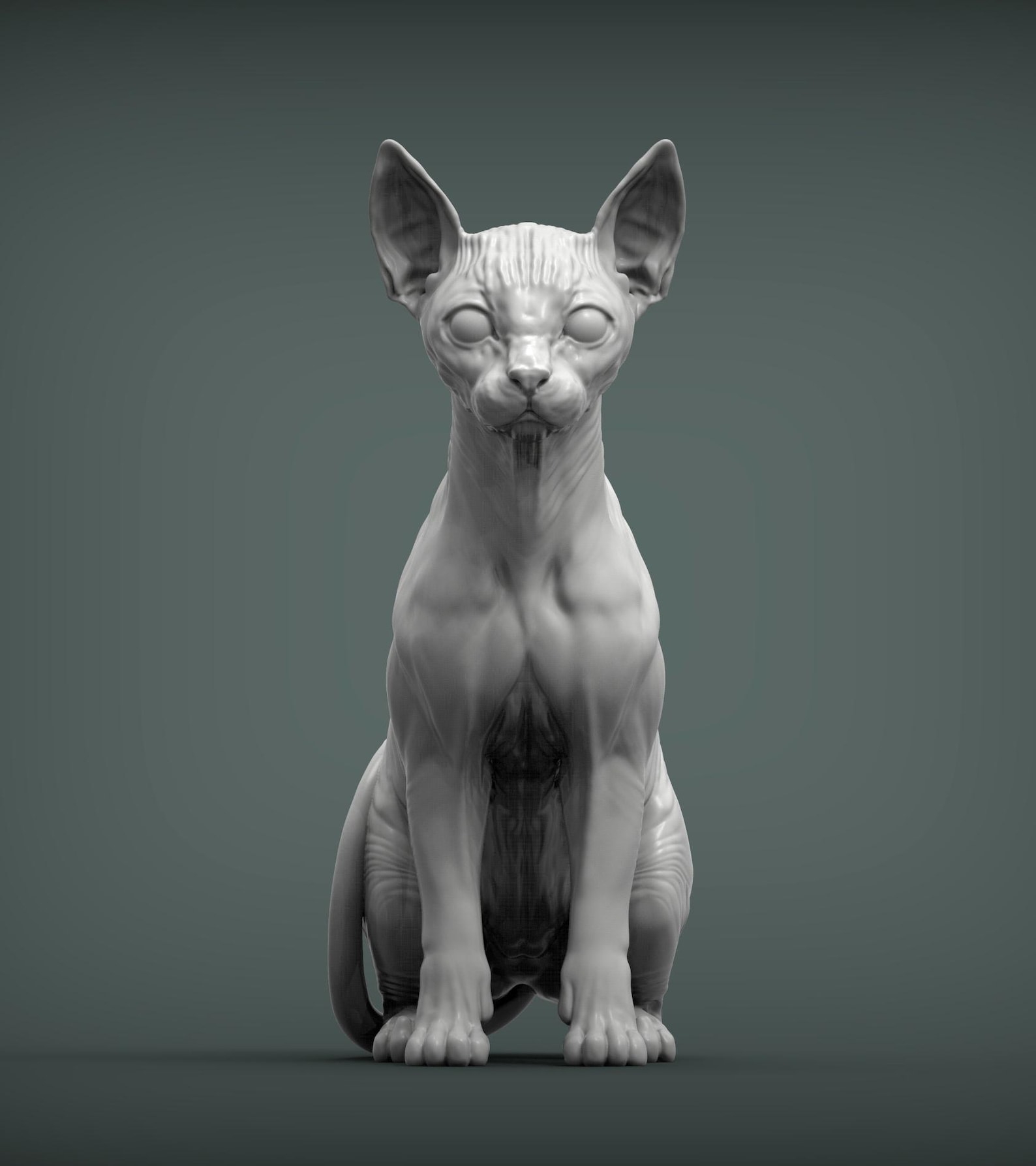 Sphynx Cat Figurine, Cat Figurine, Unpainted Cat Statue, Cat Lover Gift ...