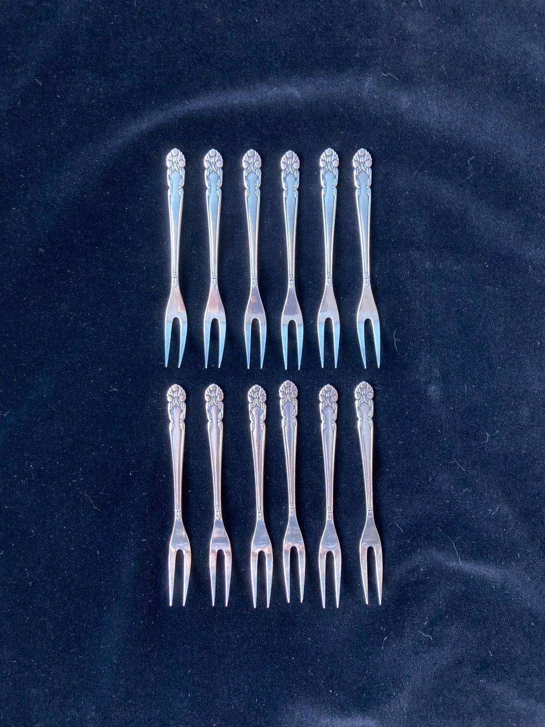 12 Gero Zilvium Silver-plated Bowl Forks or Fruit Forks - Etsy