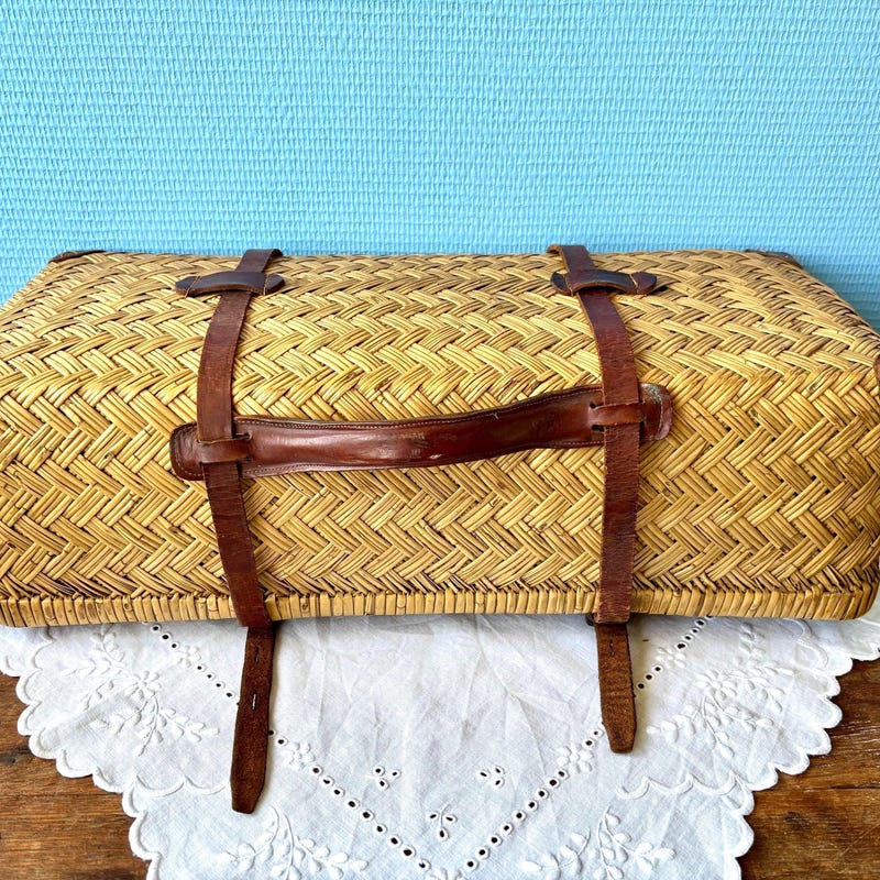Wicker Suitcase - Etsy
