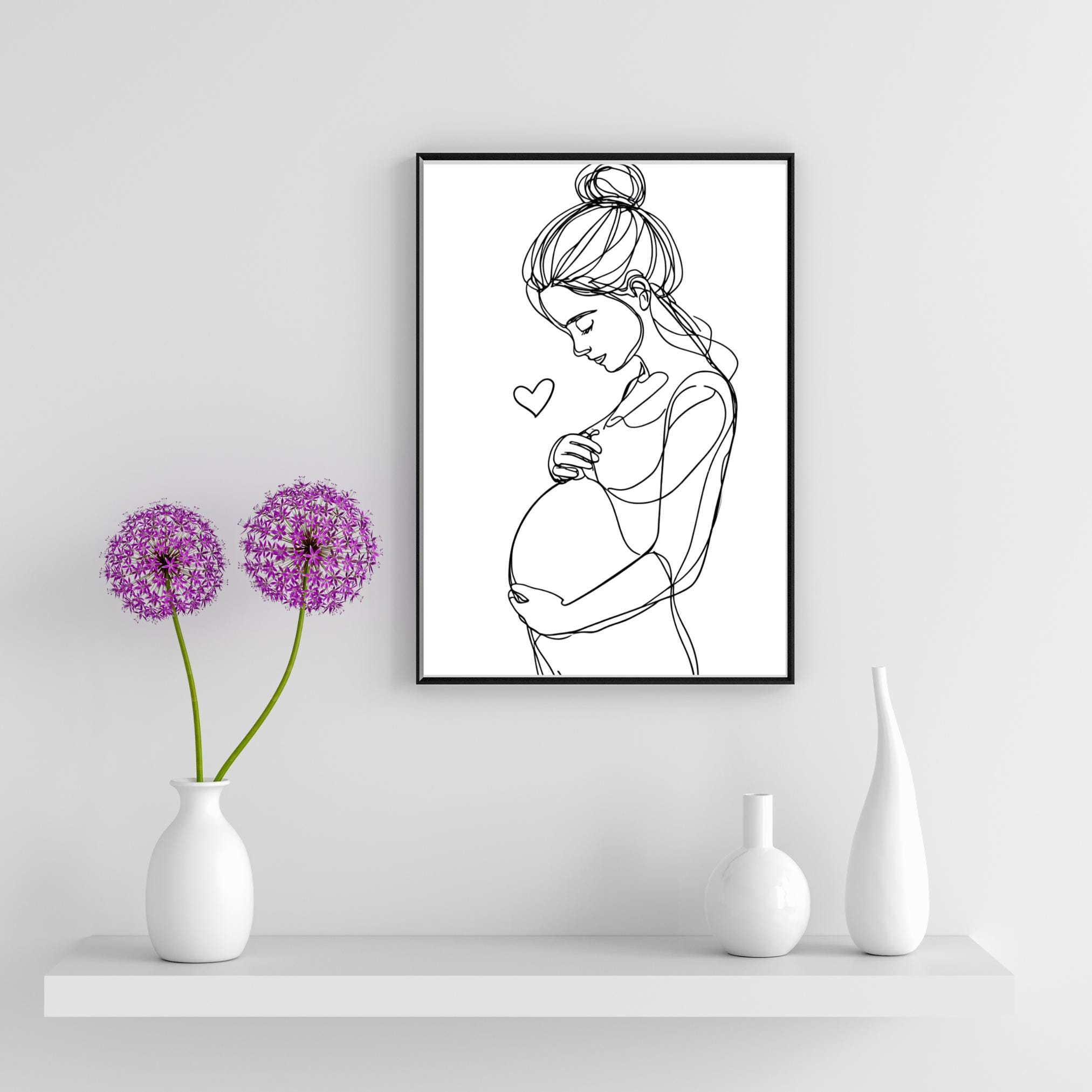 Art Pregnant Woman Drawing