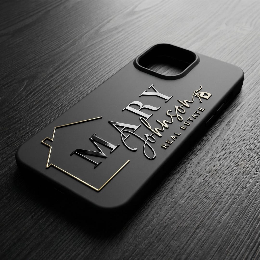 Custom Logo iPhone Case: Personalized Realtor Gift - Etsy