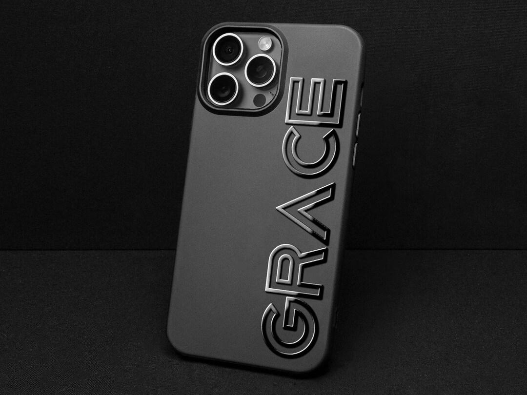 3D Name iPhone Case Trendy iPhone Case Custom iPhone Case Outlined ...