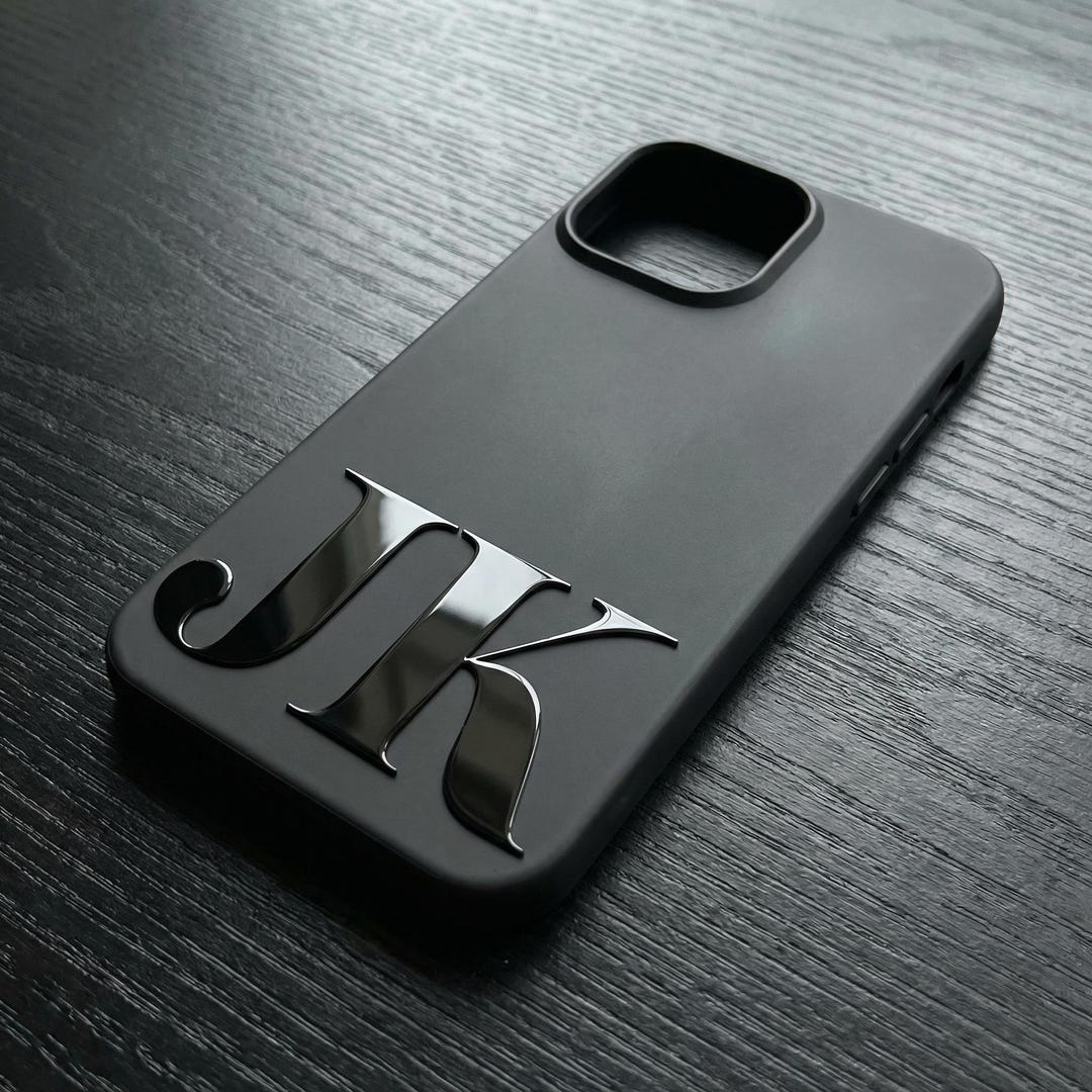 Custom Monogram iPhone Case: Initials Phone Cover - Etsy