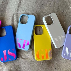 Custom Monogram iPhone Case: Personalized Logo Phone Cover - Etsy