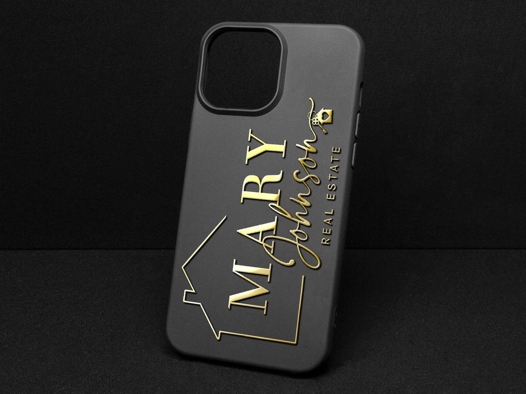 Gold Custom Logo iPhone Case Real Estate Logo iPhone Case Realtor Logo ...