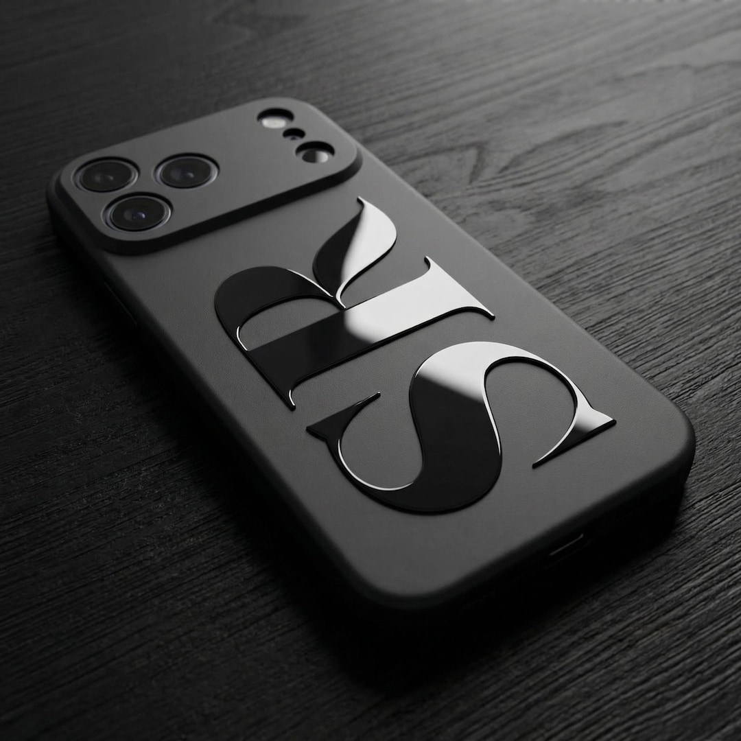 Custom Monogram iPhone Case: Personalized Logo Phone Cover - Etsy