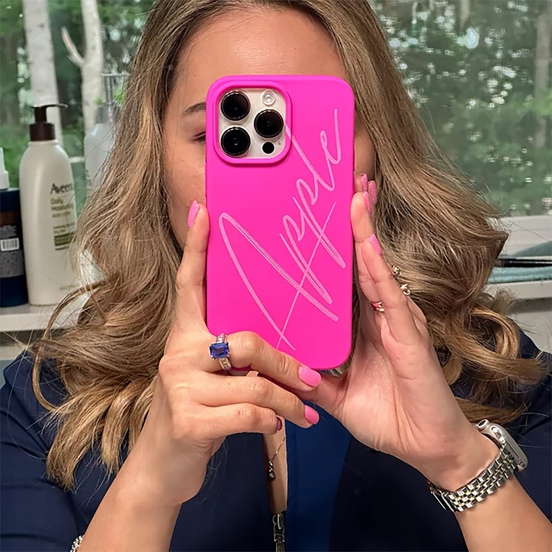 Personalized Cursive Name iPhone Case: Custom Name With a Heart - Etsy