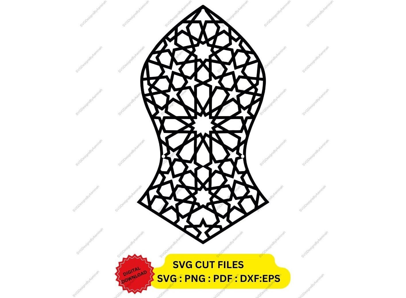 Nalayn Paak Islamic Wall Art, Wall Stickers, Islamic Murals Geometric ...