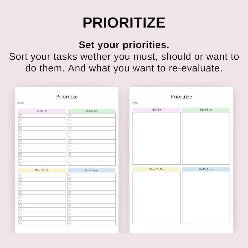 Editable ADHD Brain Dump Templates, Printable ADHD Planner, ADHD ...