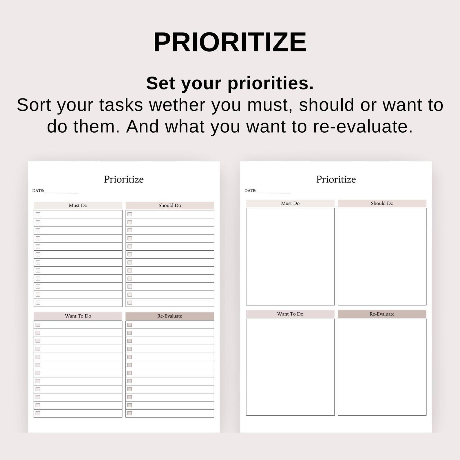 Editable ADHD Brain Dump Templates, Printable ADHD Planner, ADHD ...
