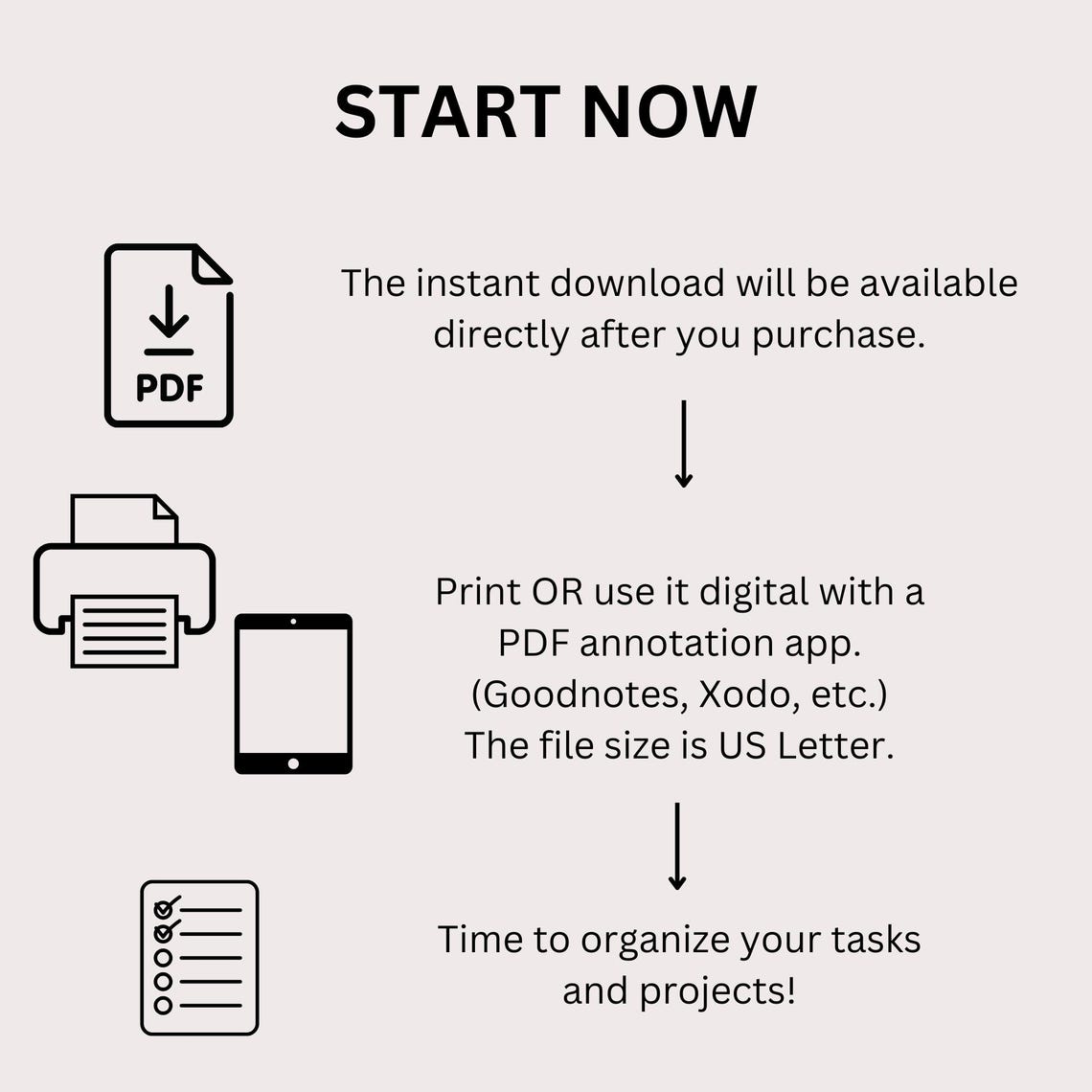 1-2-3 Funnel Down Planning System, Adult ADHD Planner, Executive ...