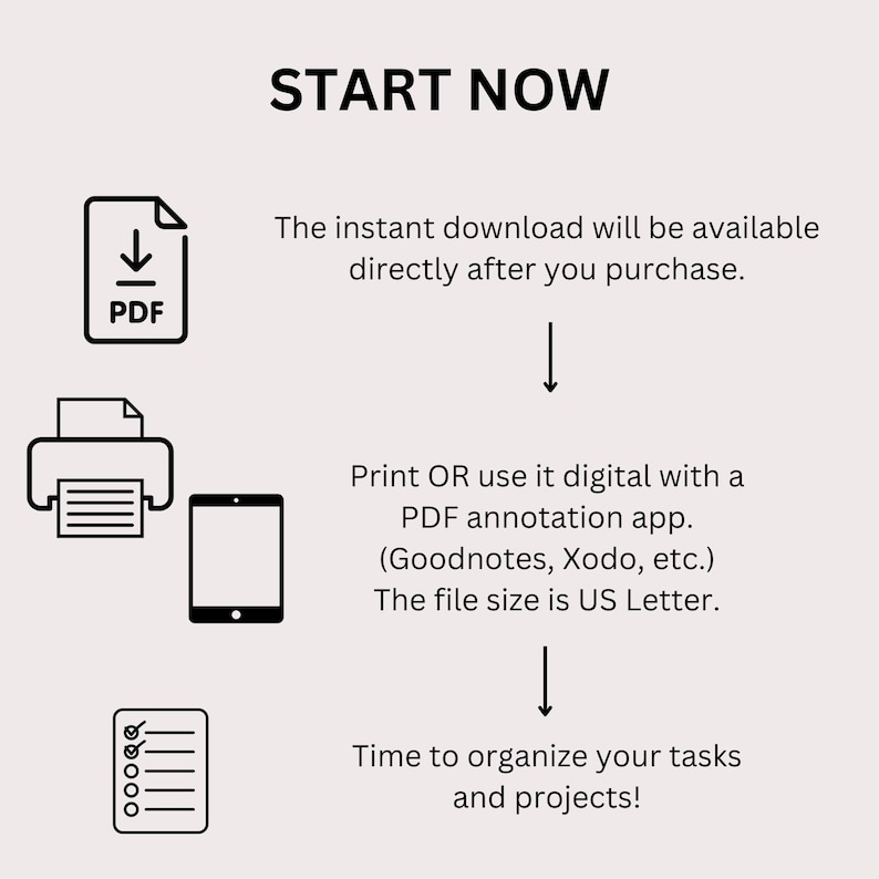 1-2-3 Funnel Down Planning System, Adult ADHD Planner, Executive ...