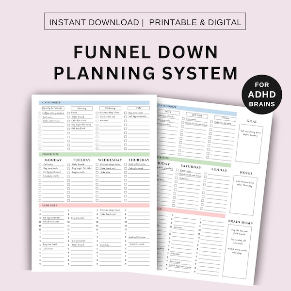 Weekly Planner Pad - Etsy