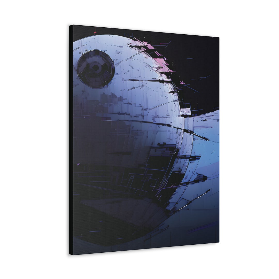 Star Wars Death Star Canvas Print - Etsy