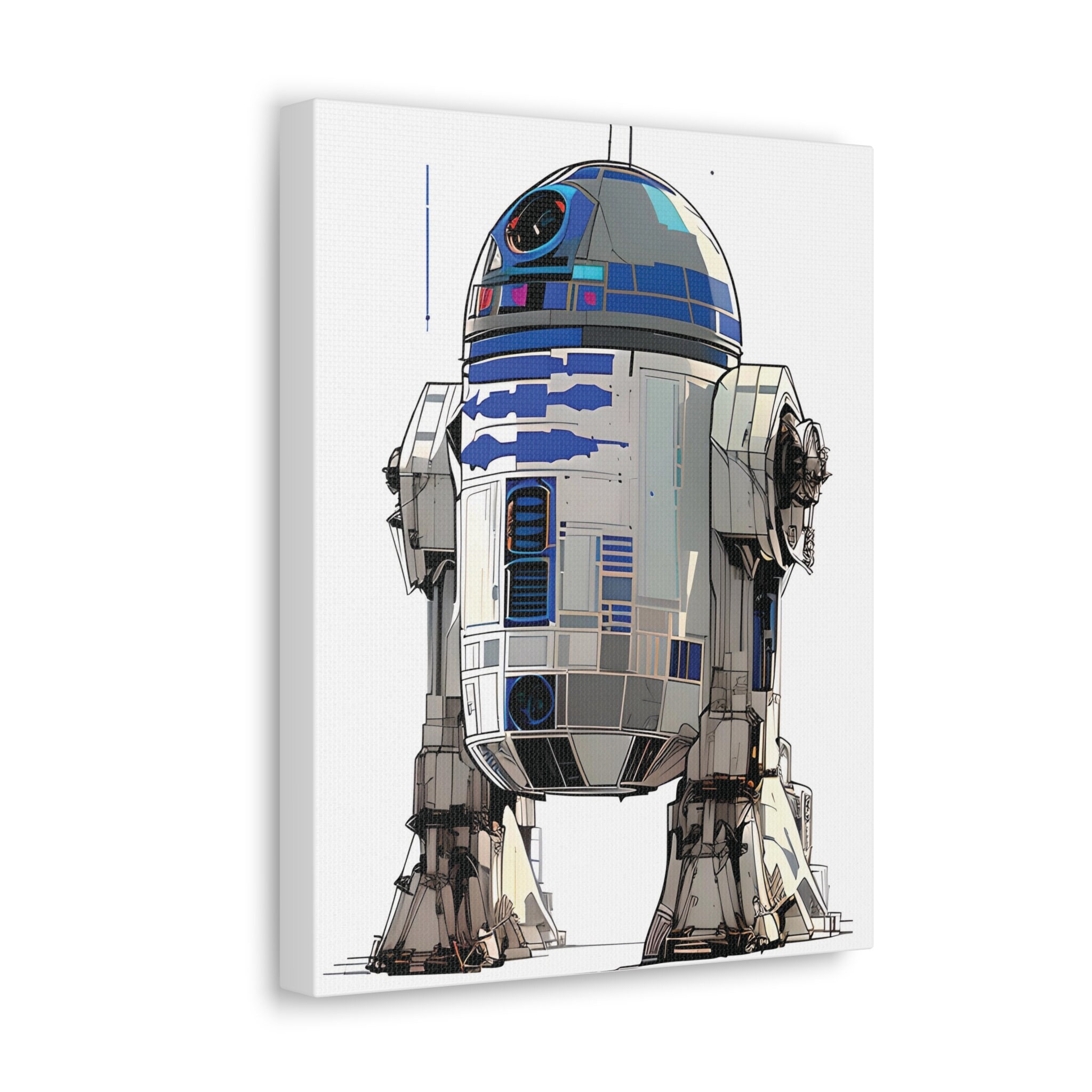Star Wars R2-D2 Canvas Print - Etsy