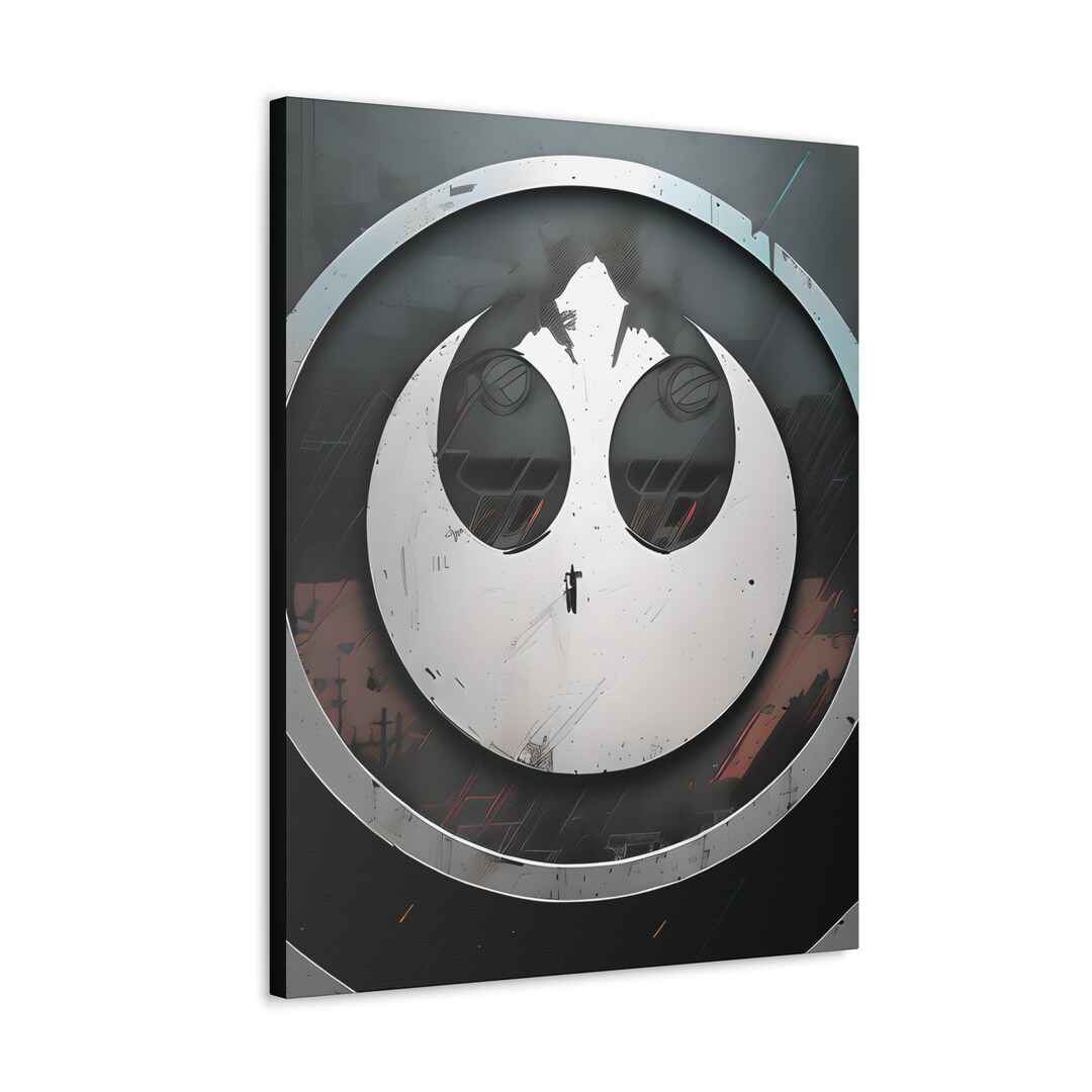 Star Wars Rebel Crest Canvas Print - Etsy