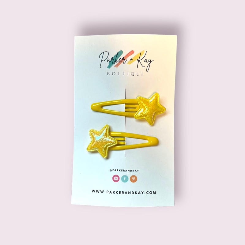 Star Hair Clips - Etsy