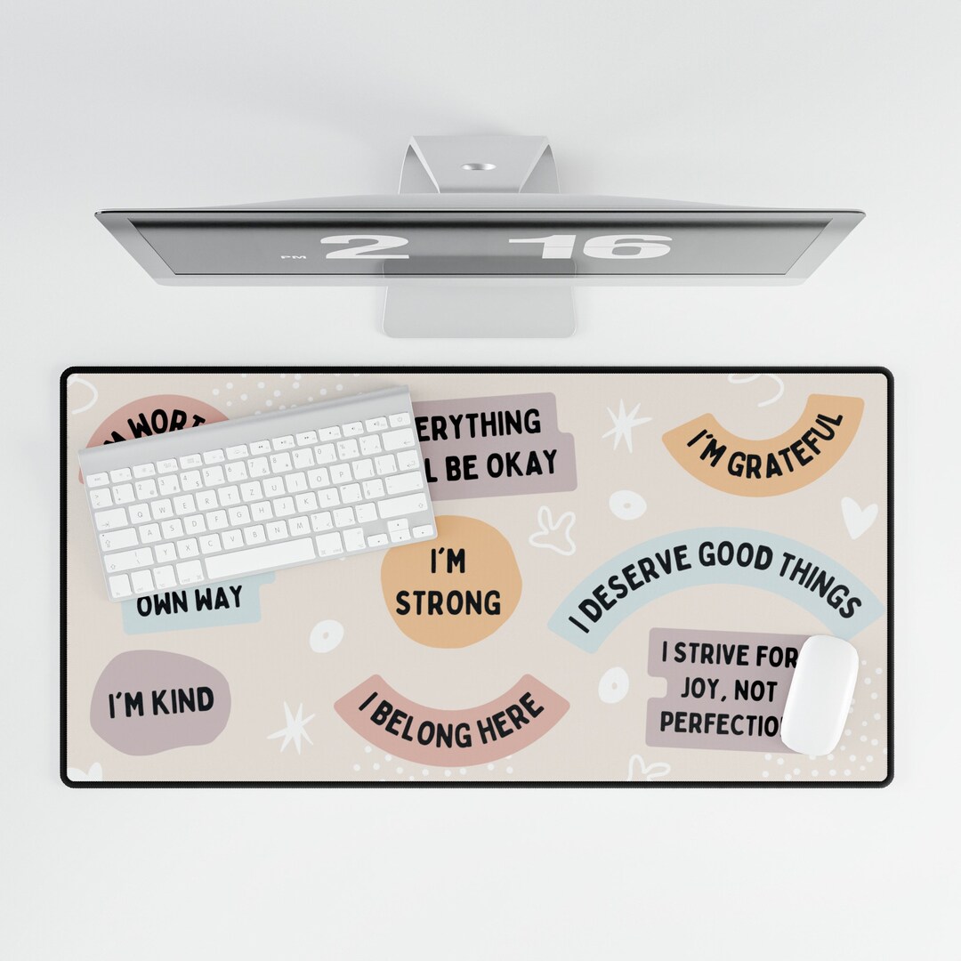 POSITIVE AFFIRMATIONS Desk Mat - Etsy