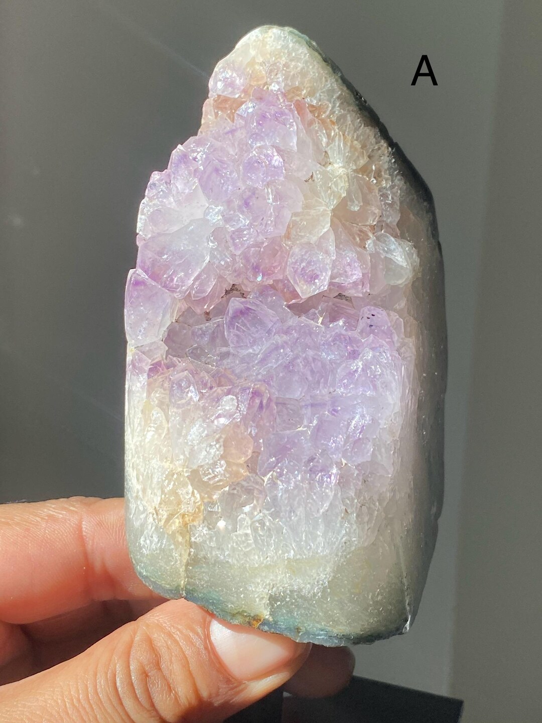 Purple Amethyst Crystal on Stands - Etsy
