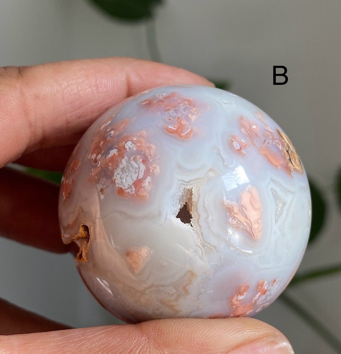 Pink Agate/cotton Candy Crystal Spheres - Etsy