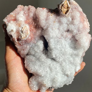 Pink Selenite Raw Crystal Specimen on Stand - Etsy