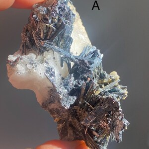 Stibnite Crystal With Quartz Raw Specimens - Etsy