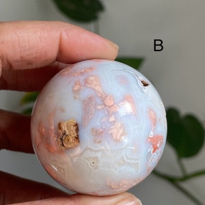 Pink Agate/cotton Candy Crystal Spheres - Etsy