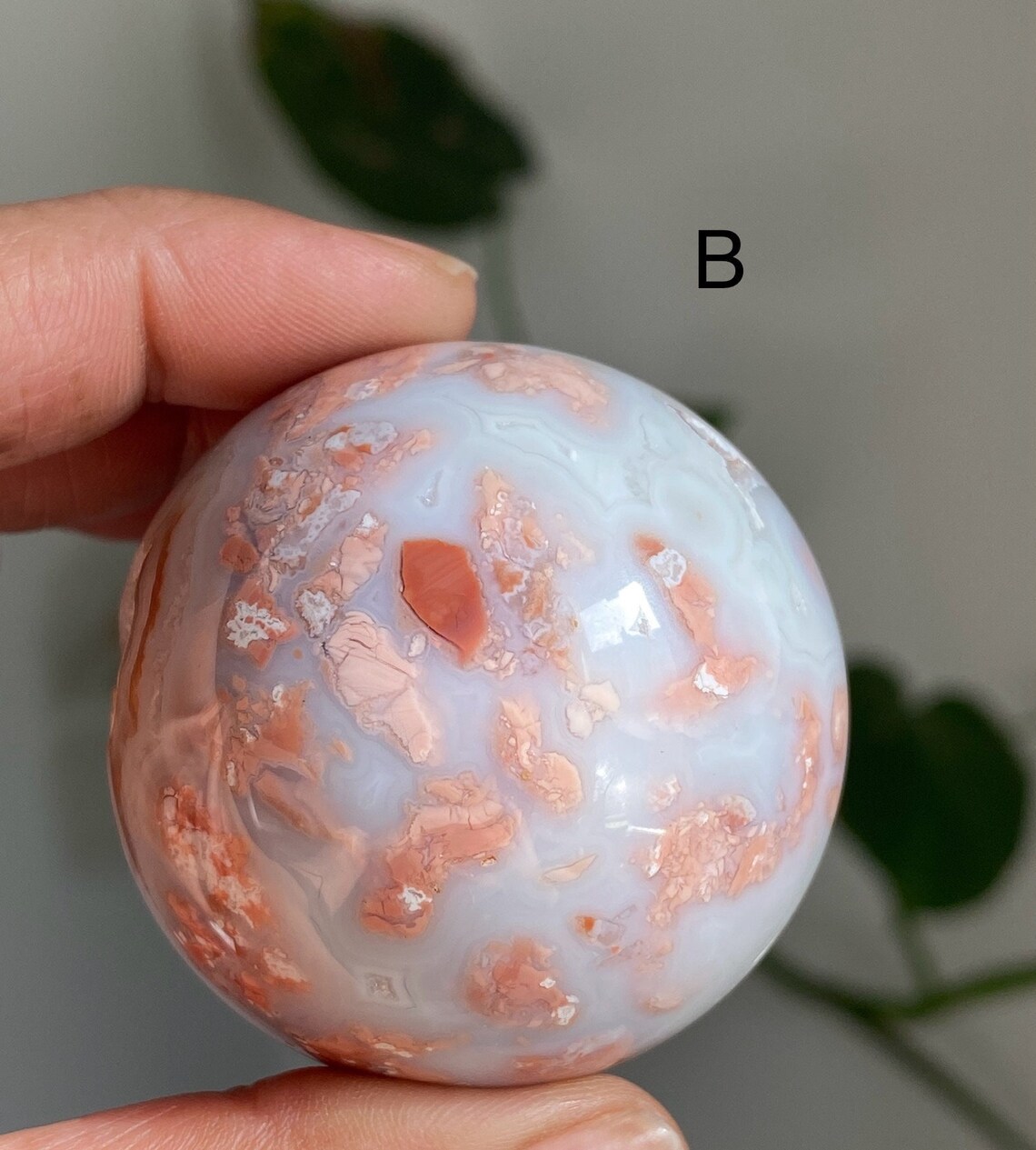 Pink Agate/cotton Candy Crystal Spheres - Etsy