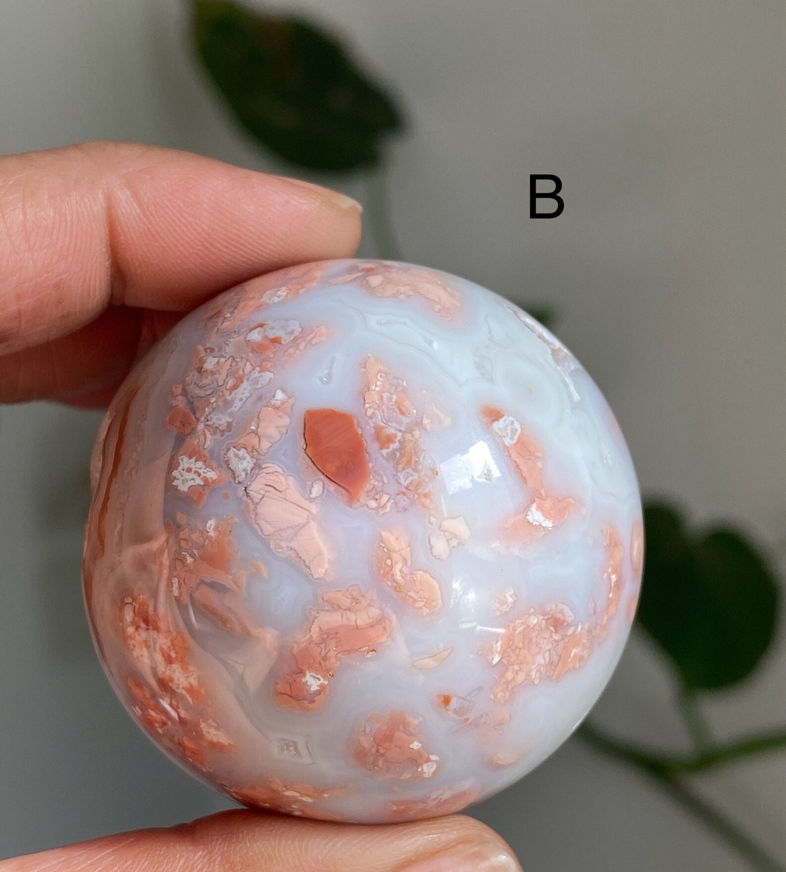 Pink Agate/cotton Candy Crystal Spheres - Etsy