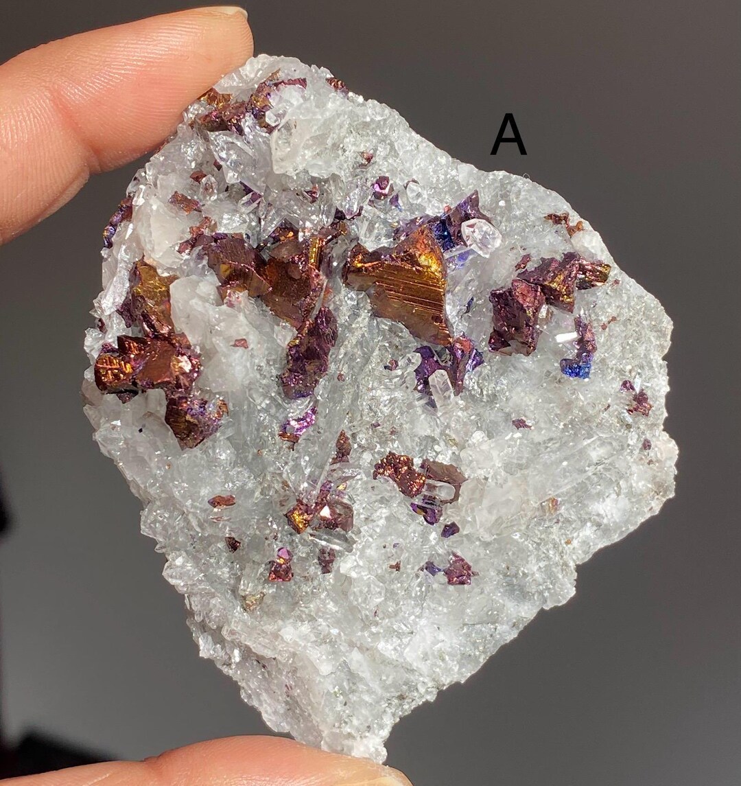 Quartz, Bornite, Pyrite Raw Specimens - Etsy