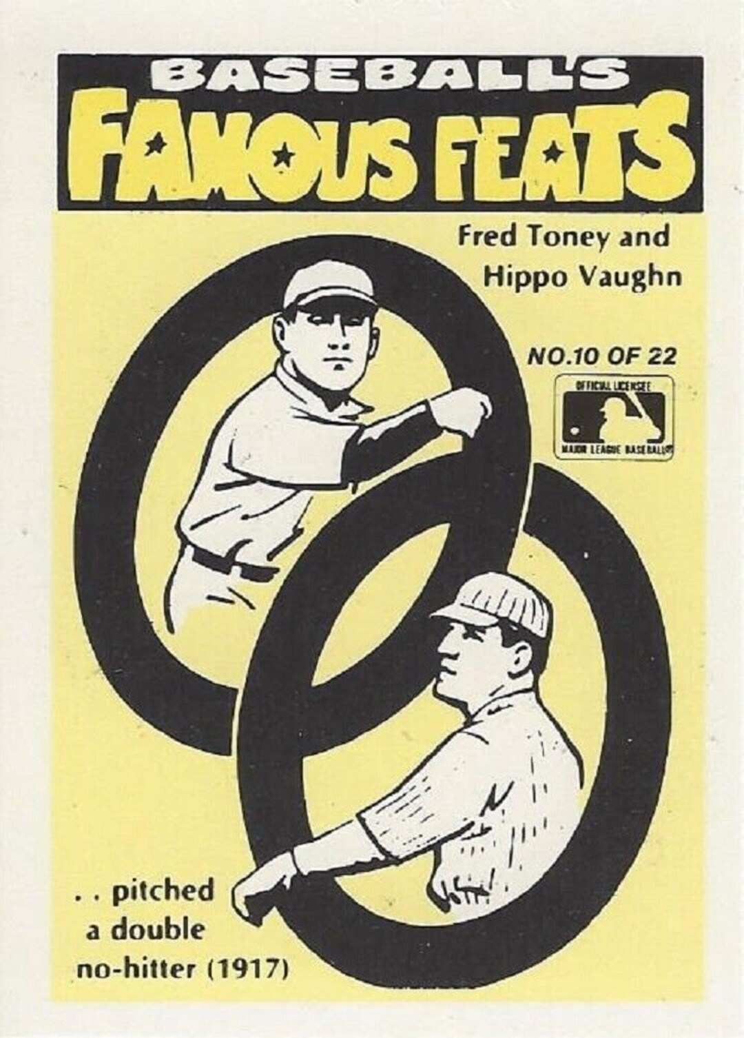 1986 Fleer Baseball's Famous Feats 10 Fred Toney Minnesota Twins - Etsy