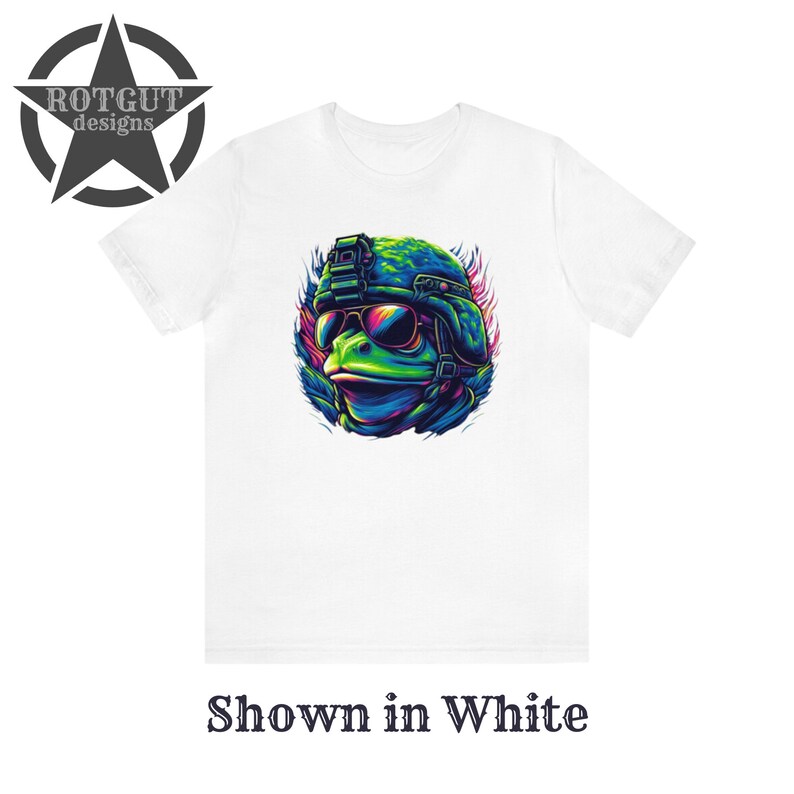 Psychedelic Frog Tee-special Forces Frog Shirt-colorful Frog Tee-ai ...