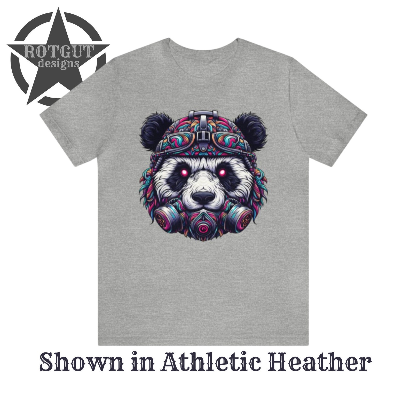 Psychedelic Panda Tee-special Forces Panda Shirt-colorful Panda Tee-ai ...