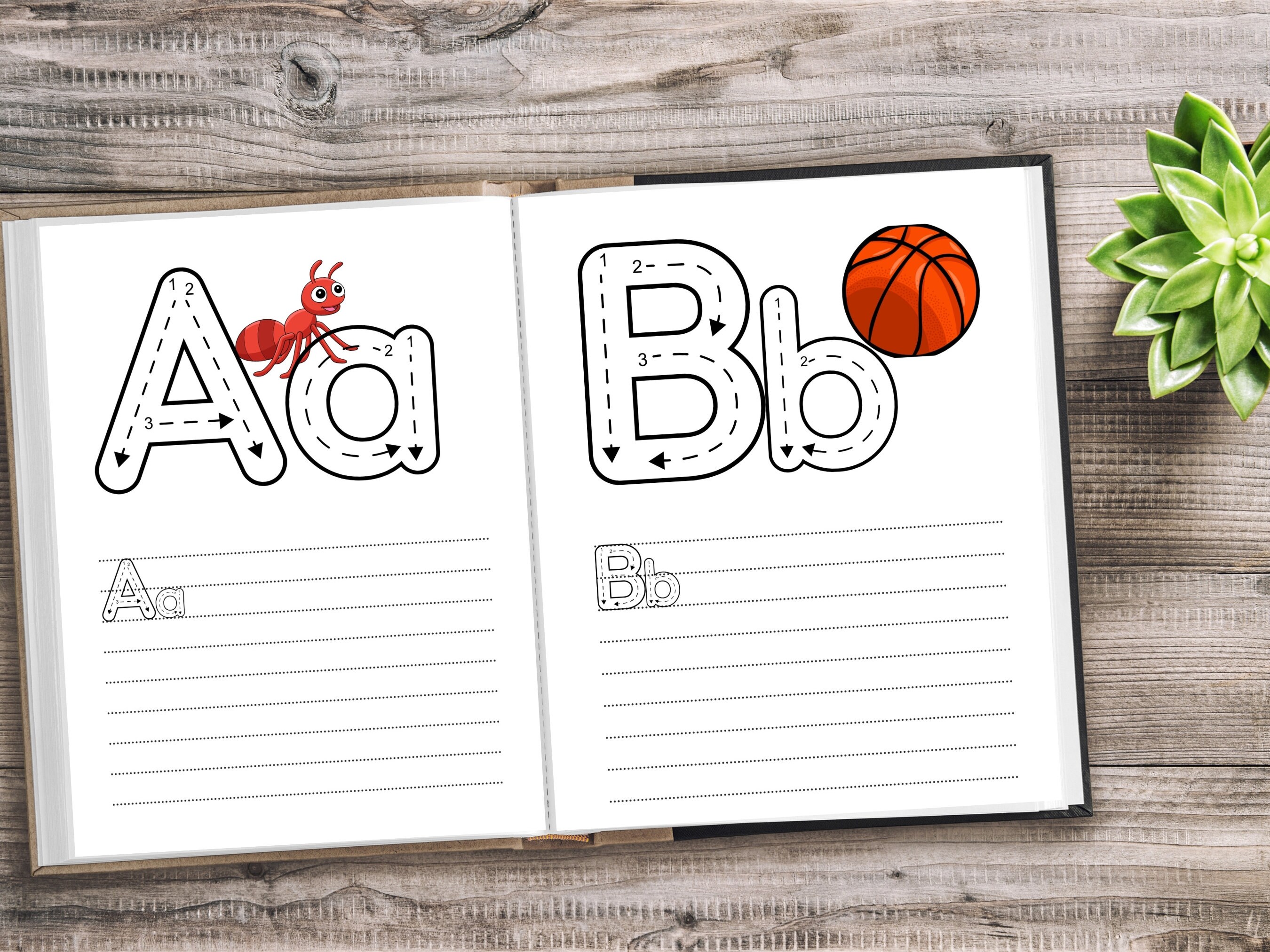 Printable Alphabet Book Pages Worksheets for Kids, Toddlers ...