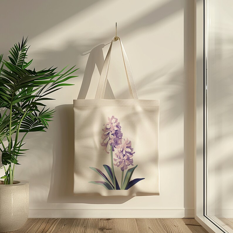 SVG Tote Bag Design Floral Pattern Eco-friendly Custom Bag Pattern DIY ...