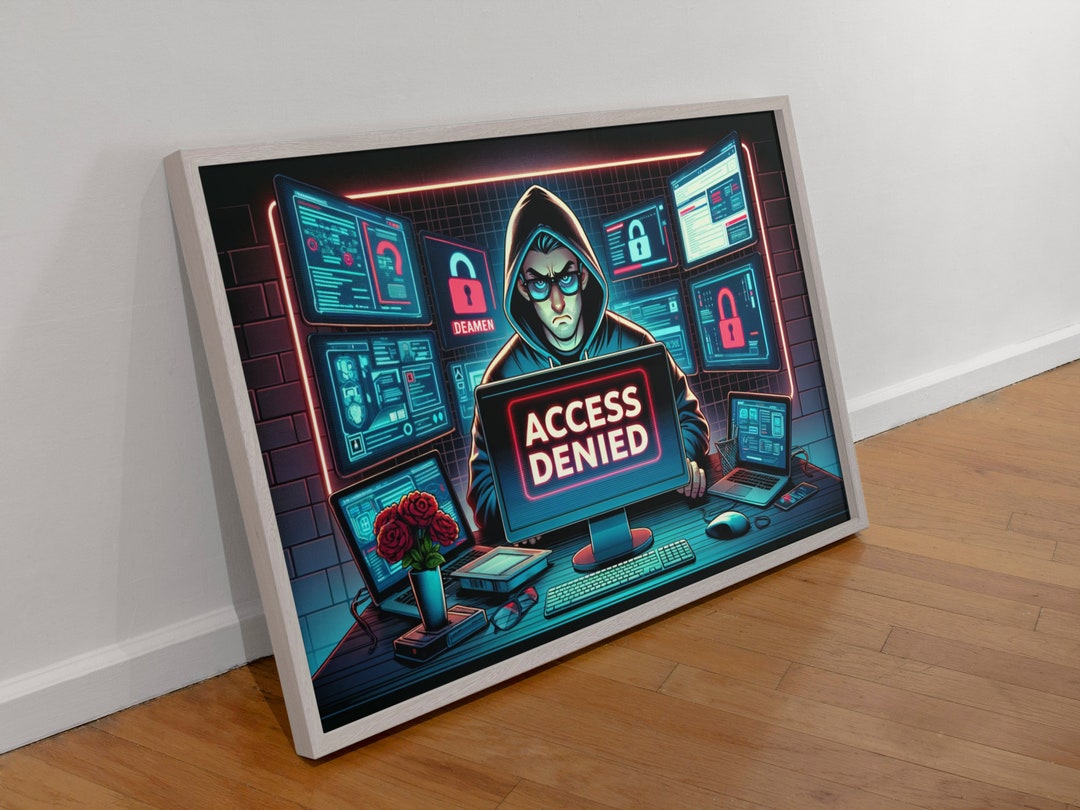 Ethical Hacking Poster Cybersecurity Theme Wall Decoration Network ...