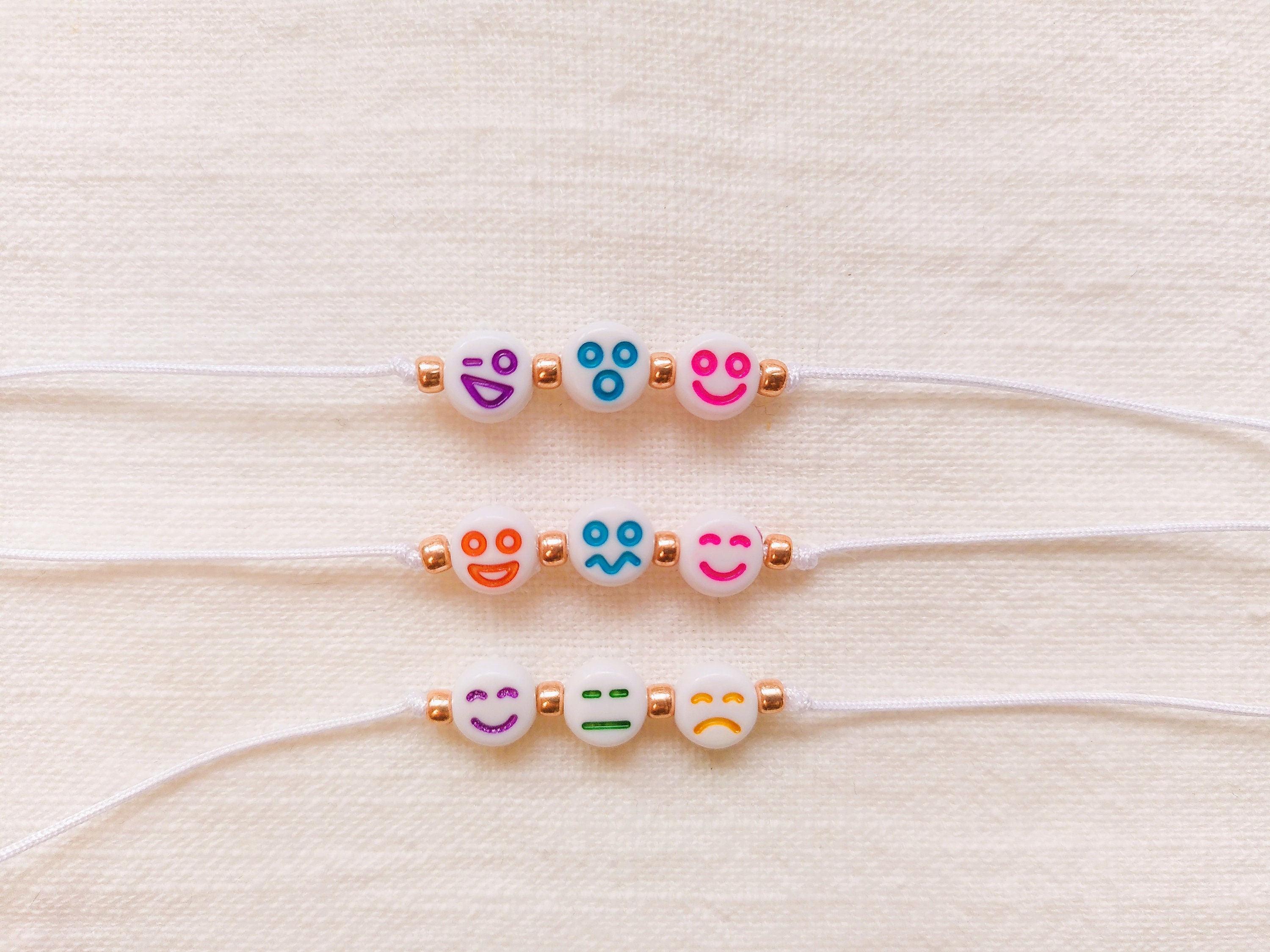 Funny Smile Bracelet With Colorful Whatsapp Emojis, Adjustable and ...