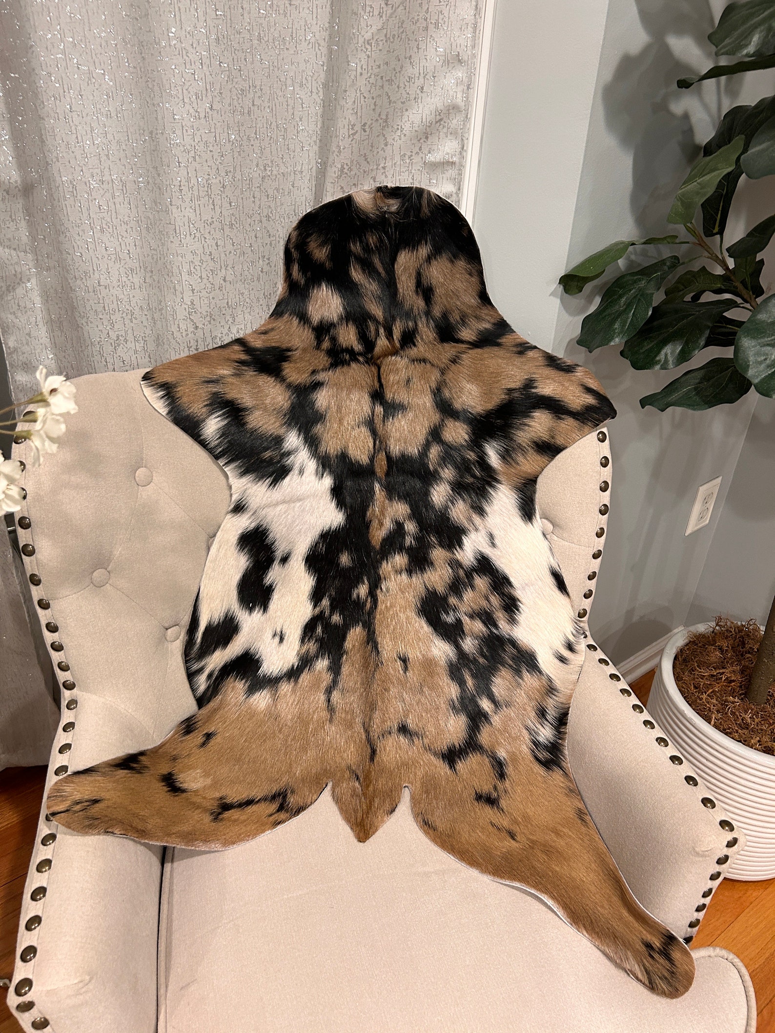 Genuine Hair on Goathide Rug, Goat Hide Rug - Etsy