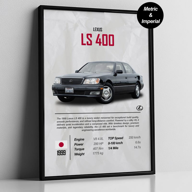 Lexus Ls Wall Art - Etsy